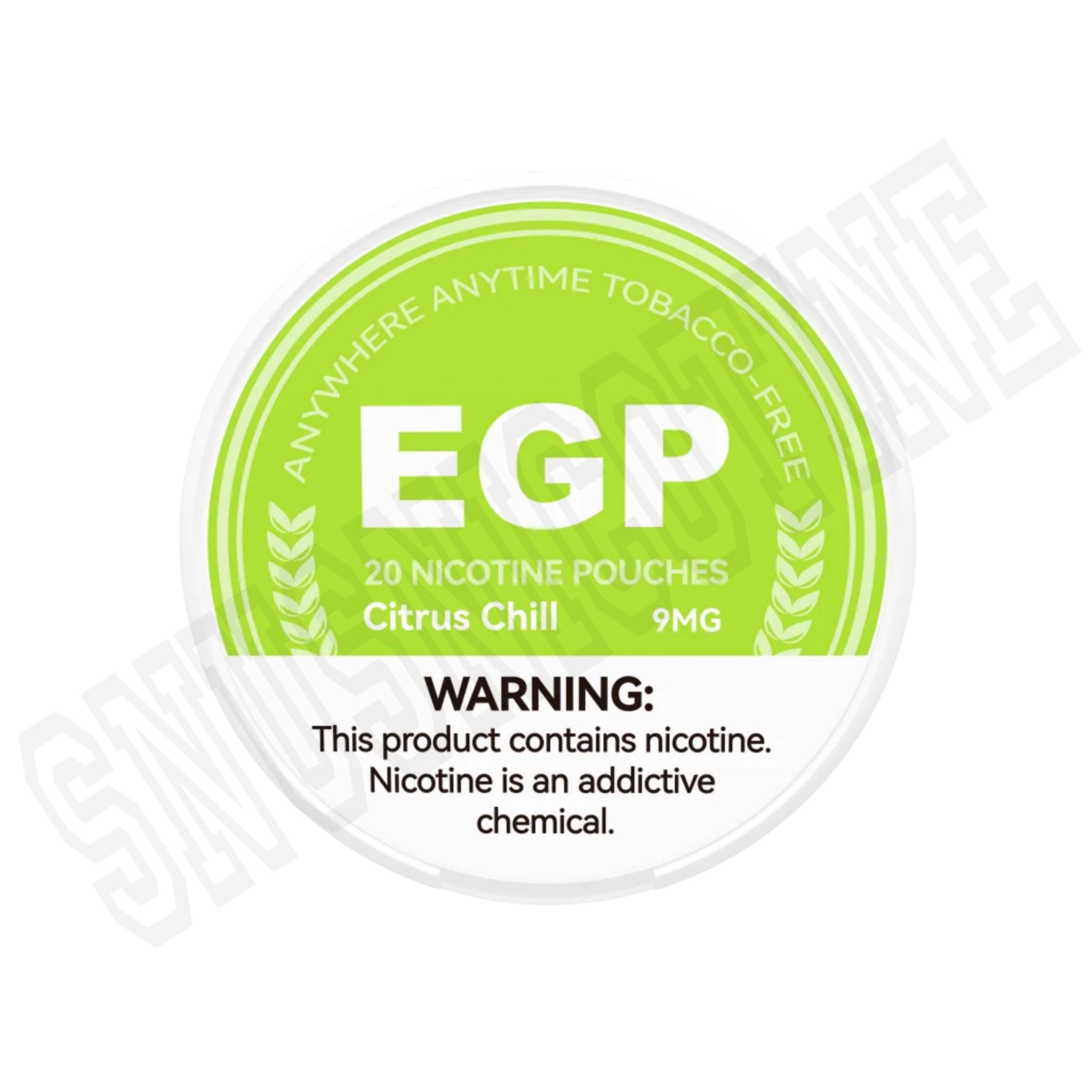 Citrus Chill EGP Nicotine Pouches – SNUS Nicotine Pouches