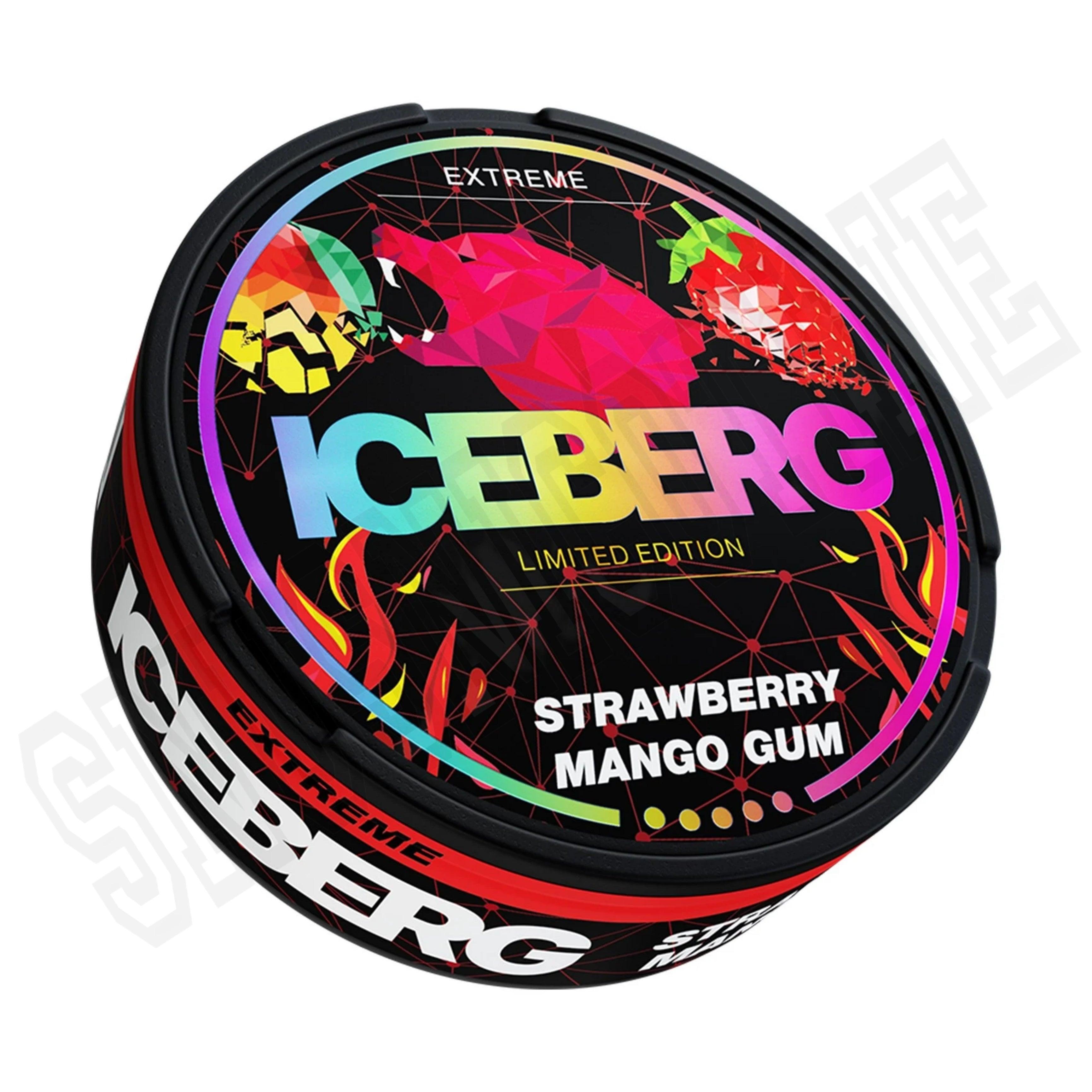 Strawberry Mango Gum Limited Edition Iceberg Nicotine Pouches – SNUS ...