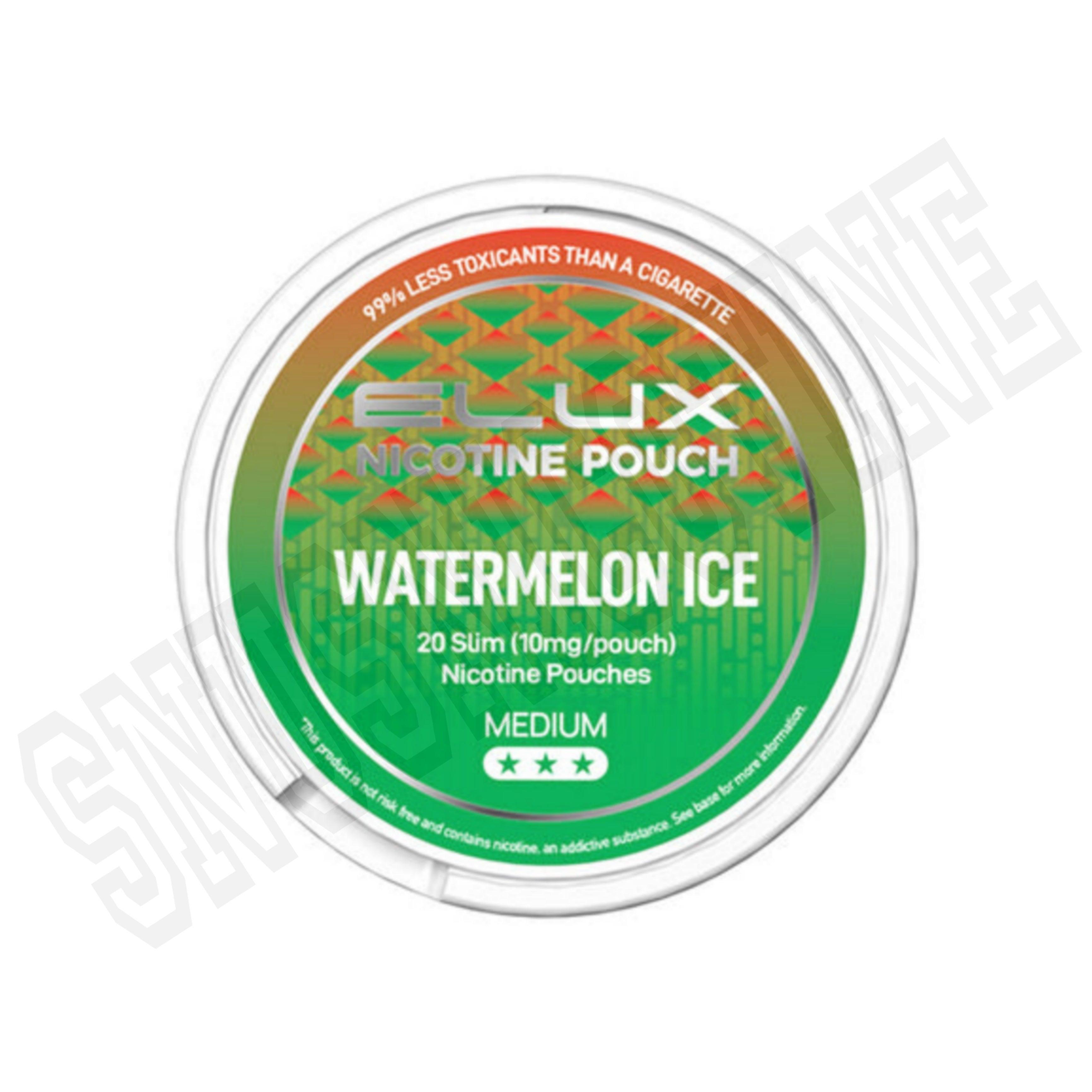 Watermelon Ice Elux Nicotine Pouches – SNUS Nicotine Pouches
